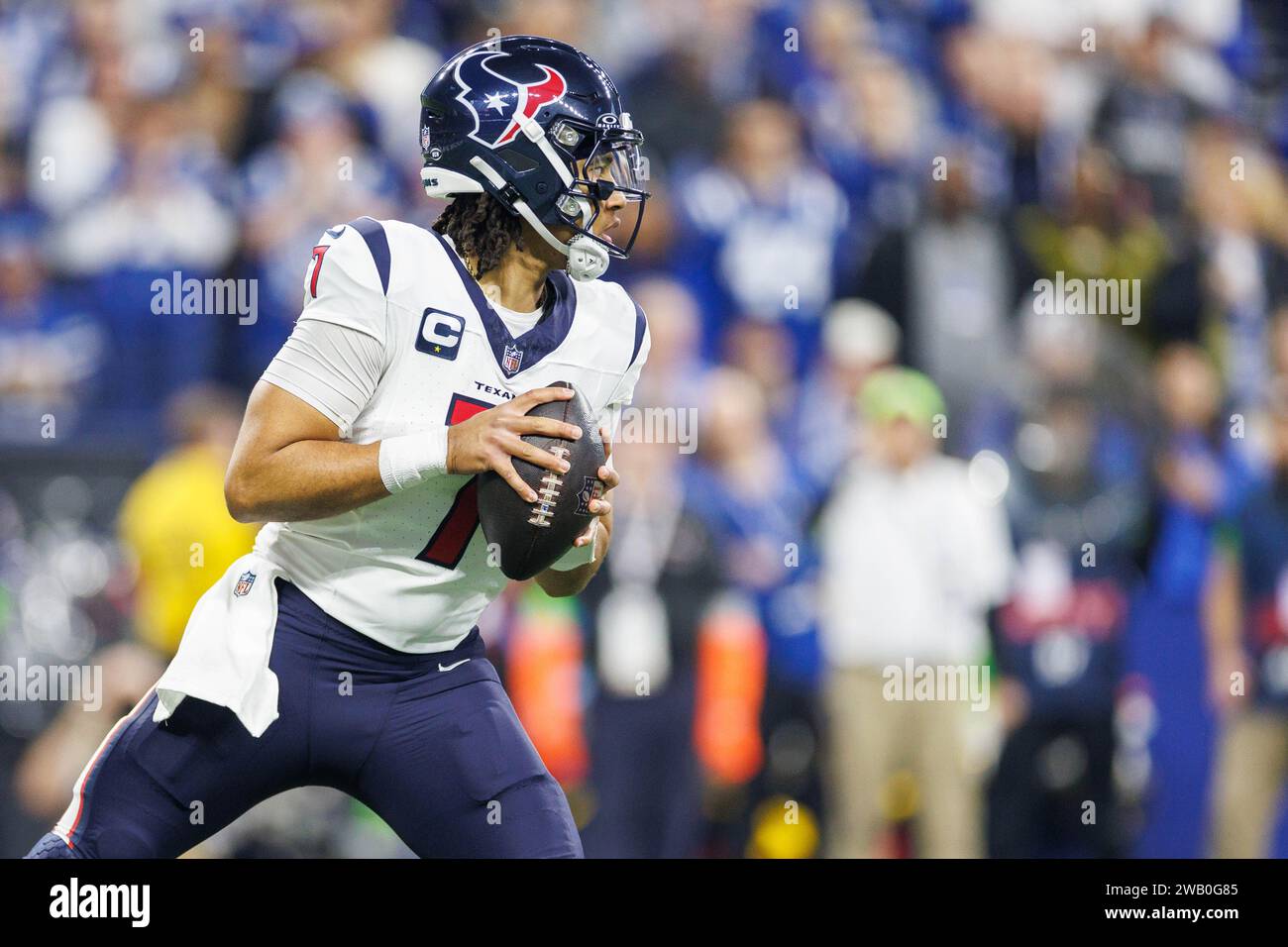 January 06, 2024: Houston Texans quarterback C.J. Stroud (7) passes the ball during NFL game ...