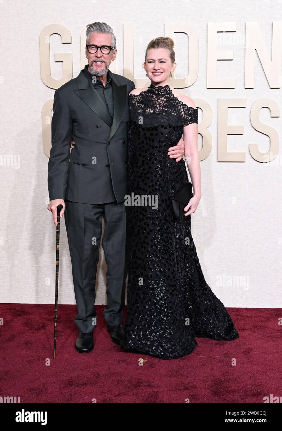 Beverly Hills, United States. 07th Jan, 2024. Alan Ruck and Mireille ...