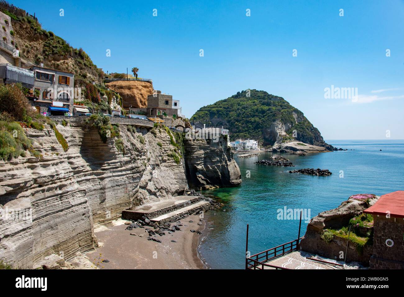 Port of Sant'Angelo - Isola d'Ischia - Italy Stock Photo - Alamy