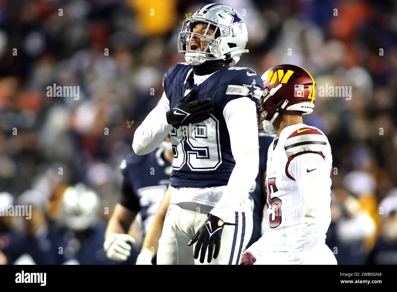 Dallas Cowboys tight end Peyton Hendershot (89) celebrates during an ...