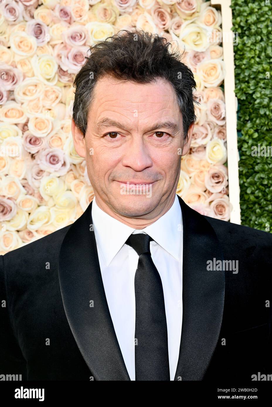 Dominic West at the 81st Golden Globe Awards held at the Beverly Hilton ...