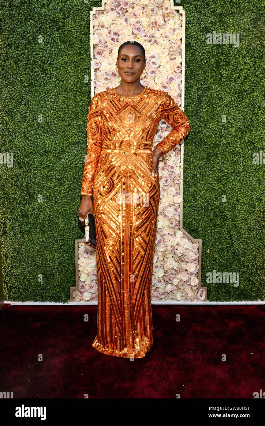 Issa Rae at the 81st Golden Globe Awards held at the Beverly Hilton ...