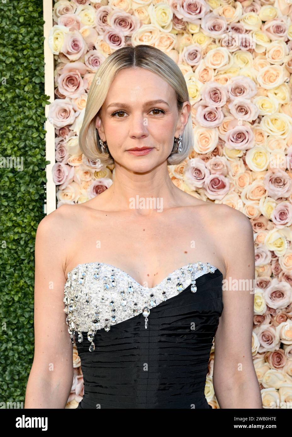 Carey Mulligan at the 81st Golden Globe Awards held at the Beverly ...
