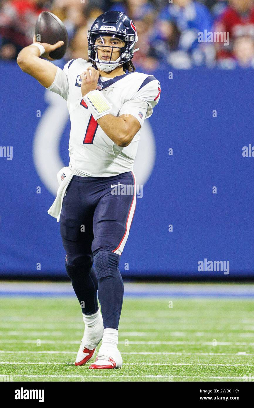 January 06, 2024: Houston Texans quarterback C.J. Stroud (7) passes the ...