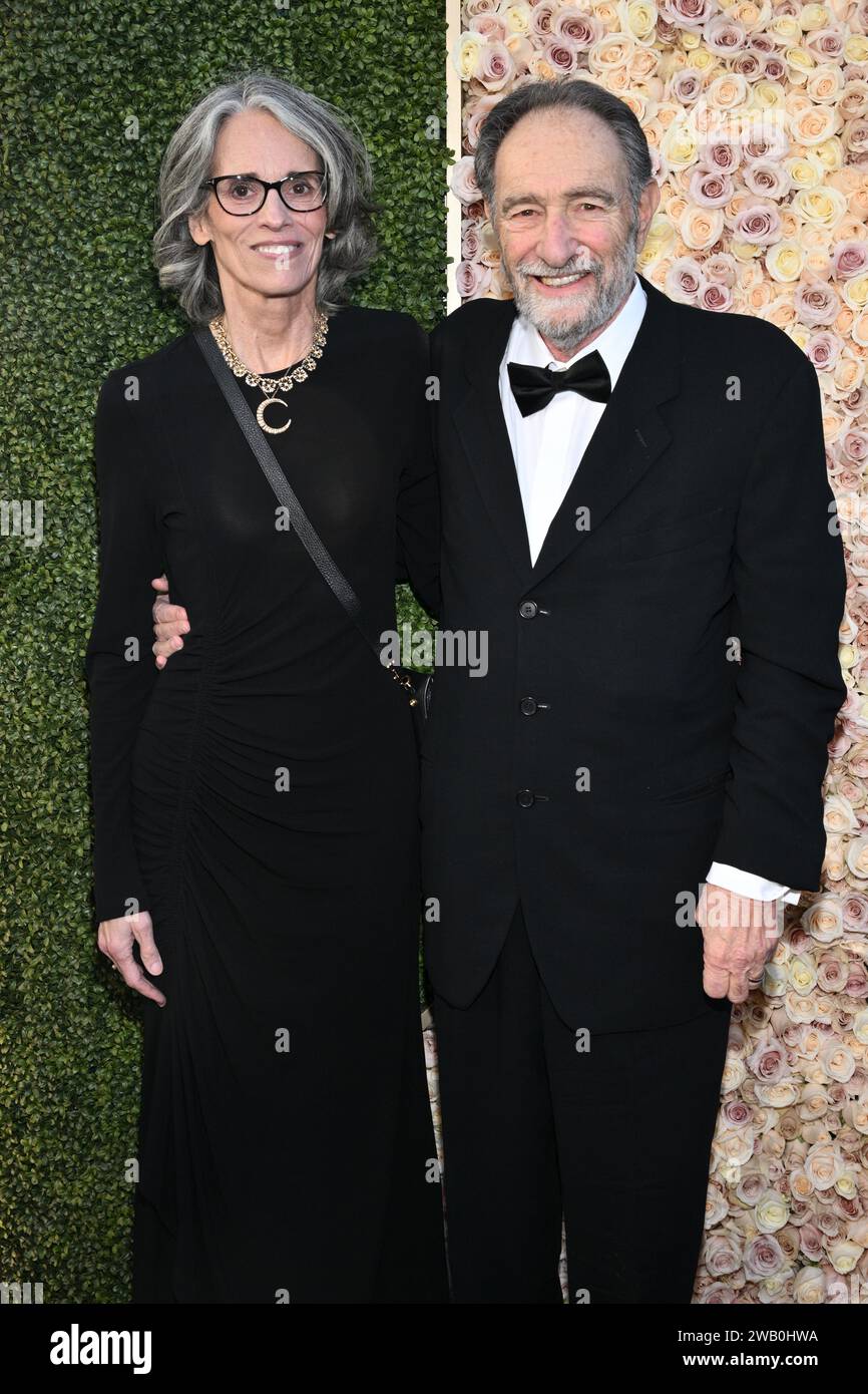 Debra Greenfield and Eric Roth at the 81st Golden Globe Awards held at ...
