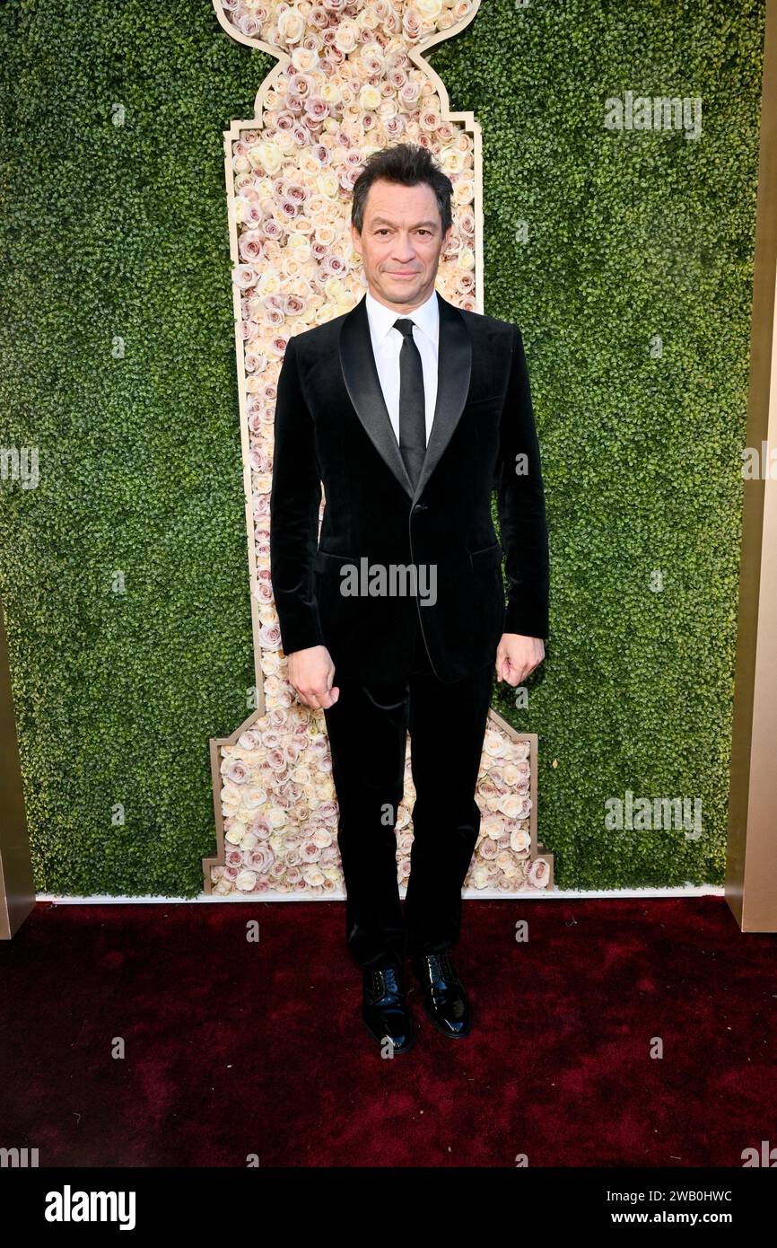 Dominic West at the 81st Golden Globe Awards held at the Beverly Hilton ...