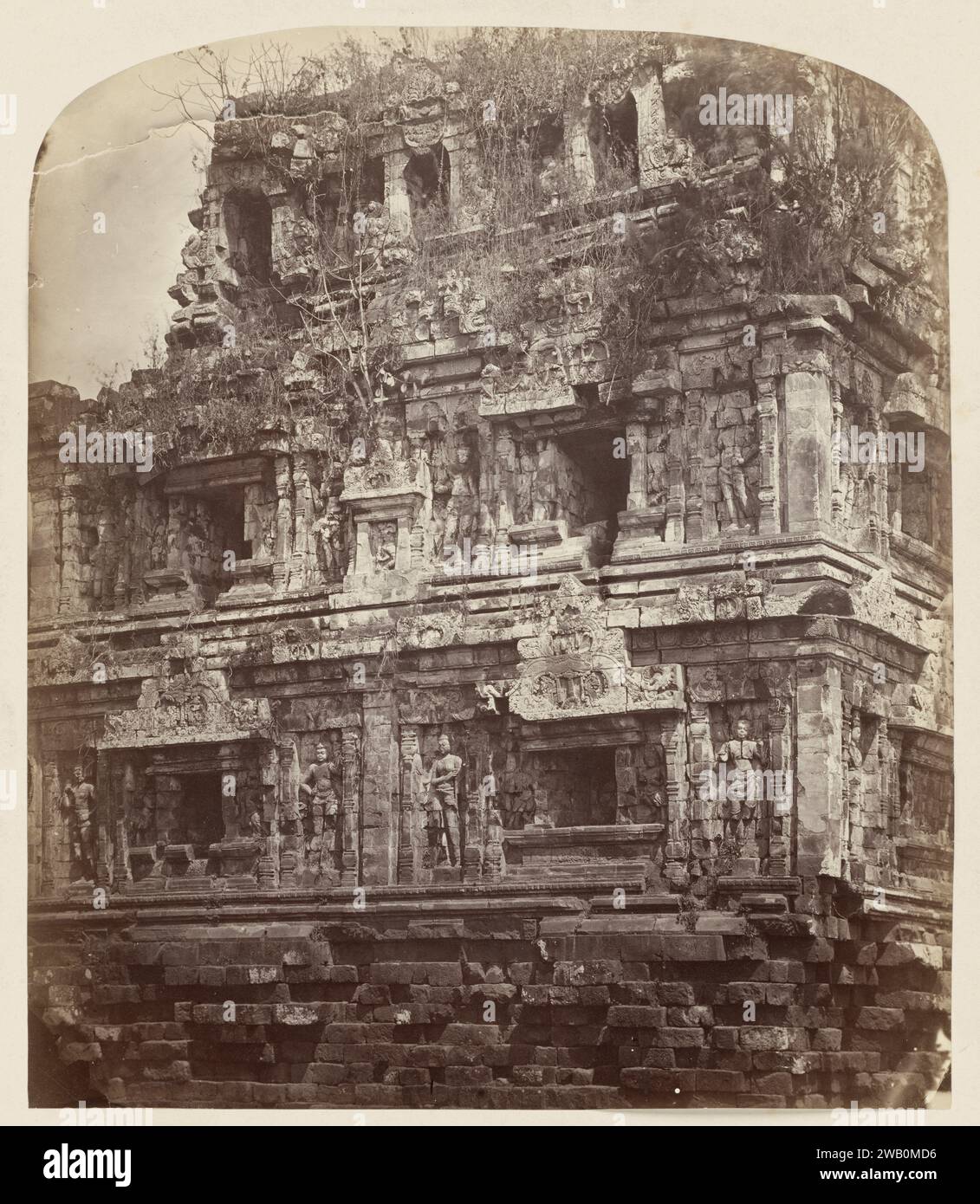 Candi Sari Monastery (Buddhist), side wall (probably northern ...