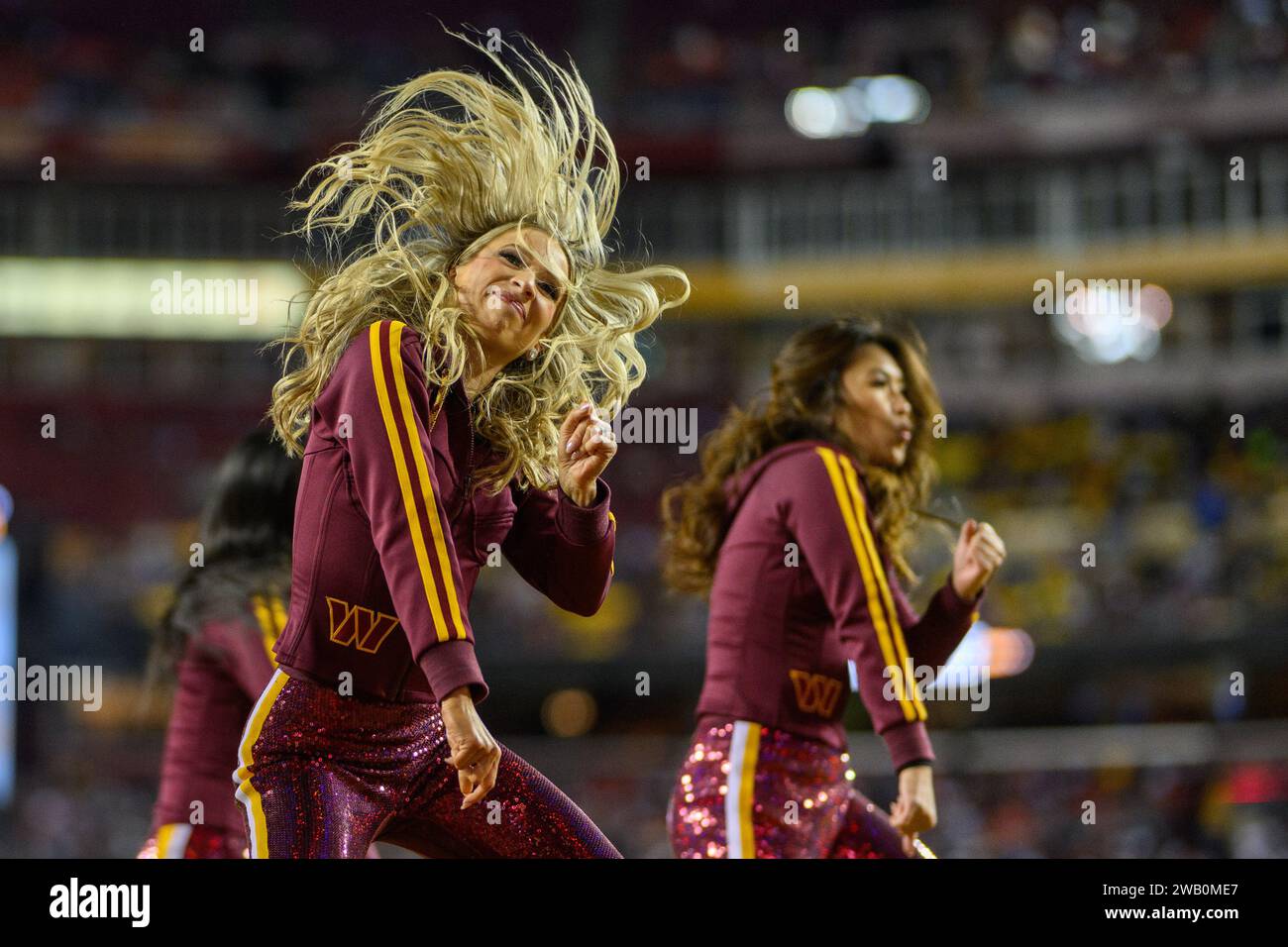 Landover, MD, USA. 07th Jan, 2024. Washington Commanders entertainment ...