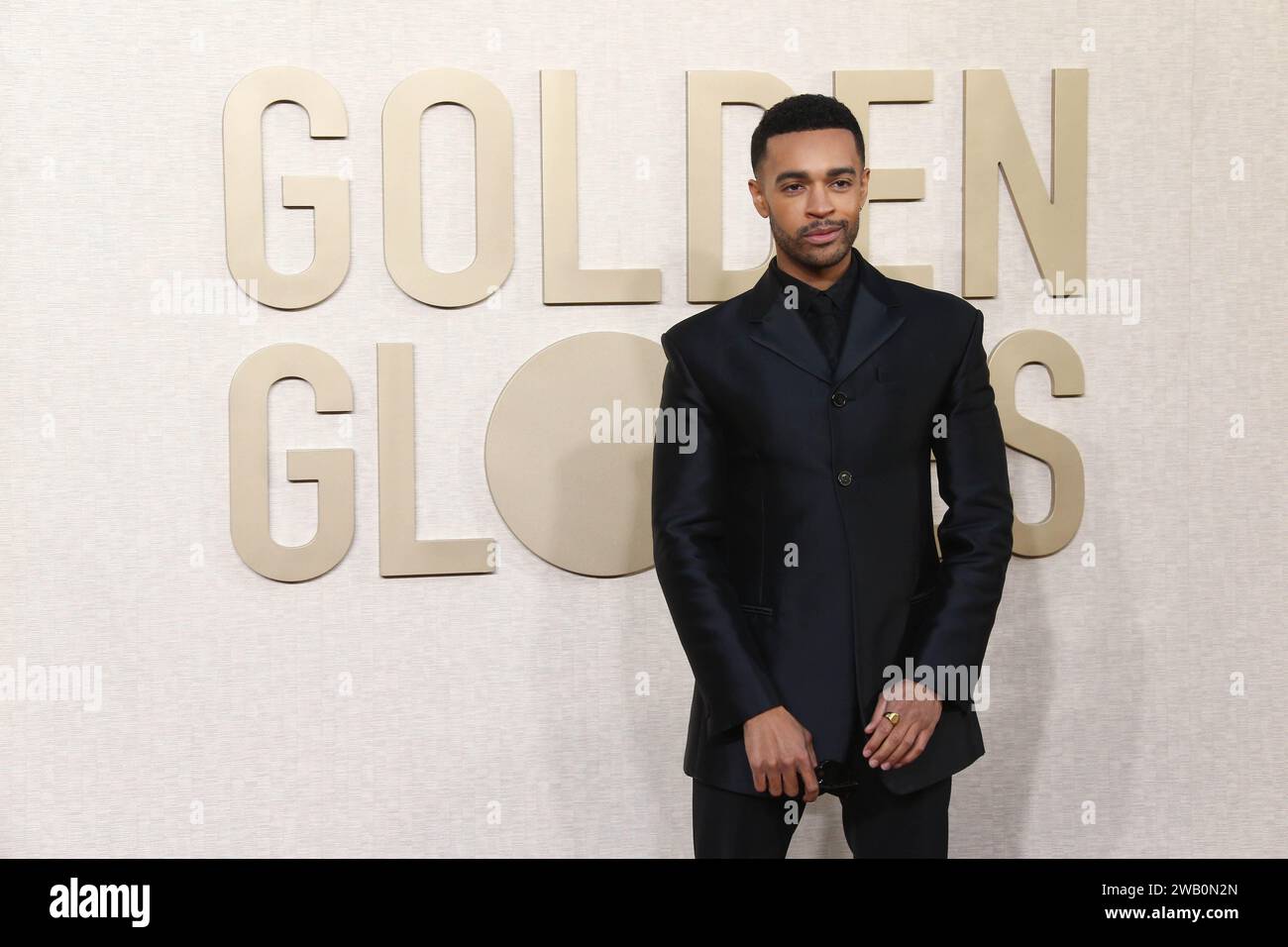 Noah J. Ricketts at the 81st Golden Globe Awards held at the Beverly ...