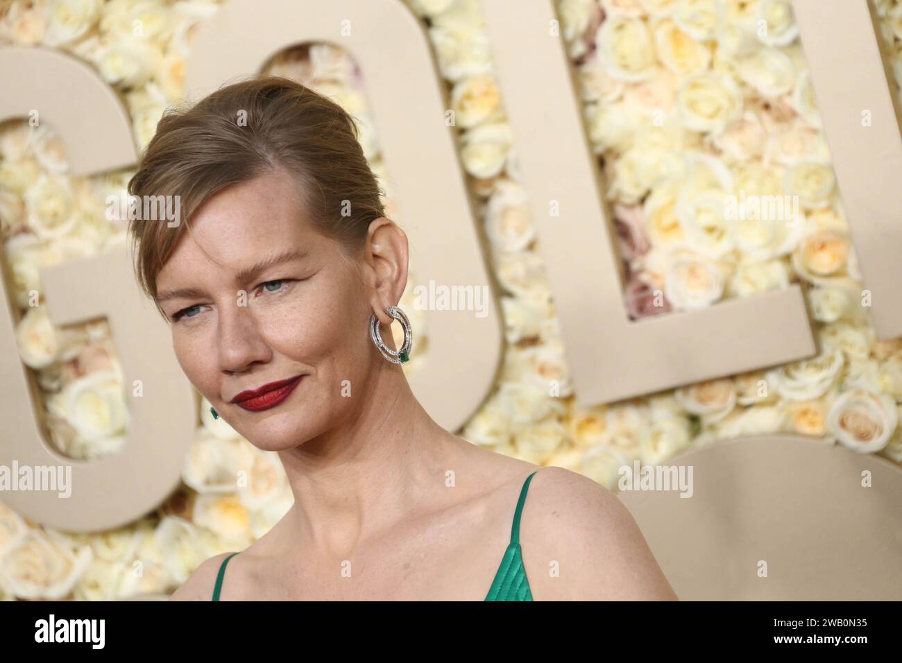 Sandra Hüller at the 81st Golden Globe Awards held at the Beverly ...