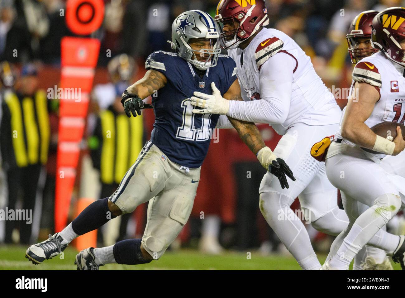 Landover, MD, USA. 07th Jan, 2024. Dallas Cowboys linebacker Micah ...