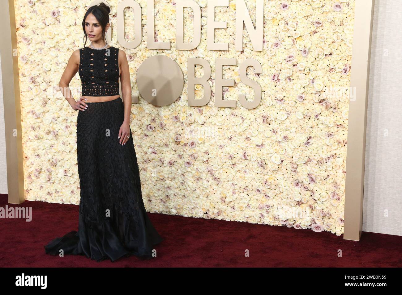 Jordana Brewster At The 81st Golden Globe Awards Held At The Beverly