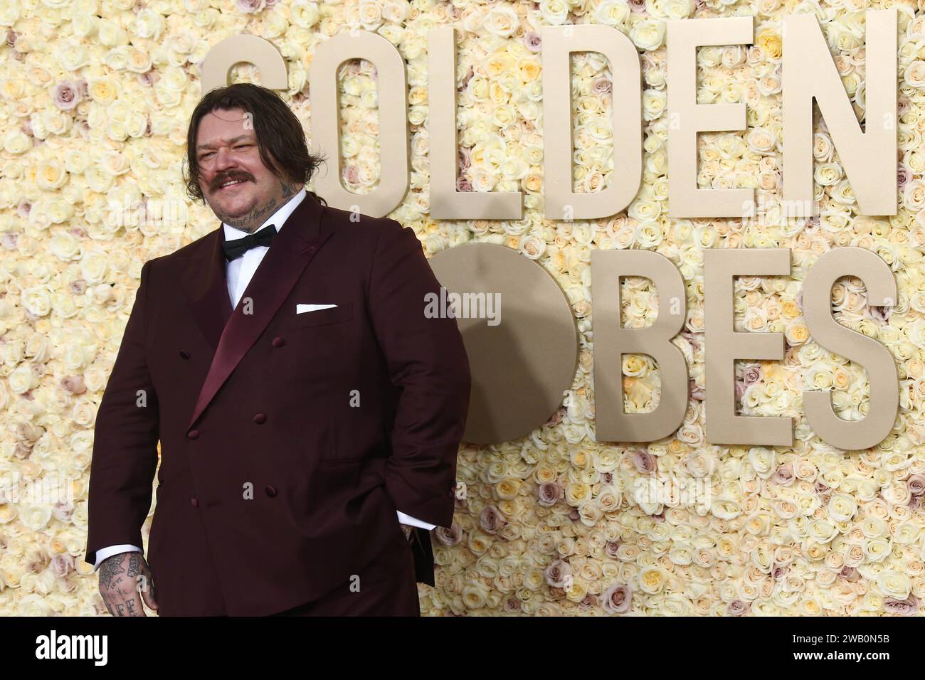 Matty Matheson at the 81st Golden Globe Awards held at the Beverly ...