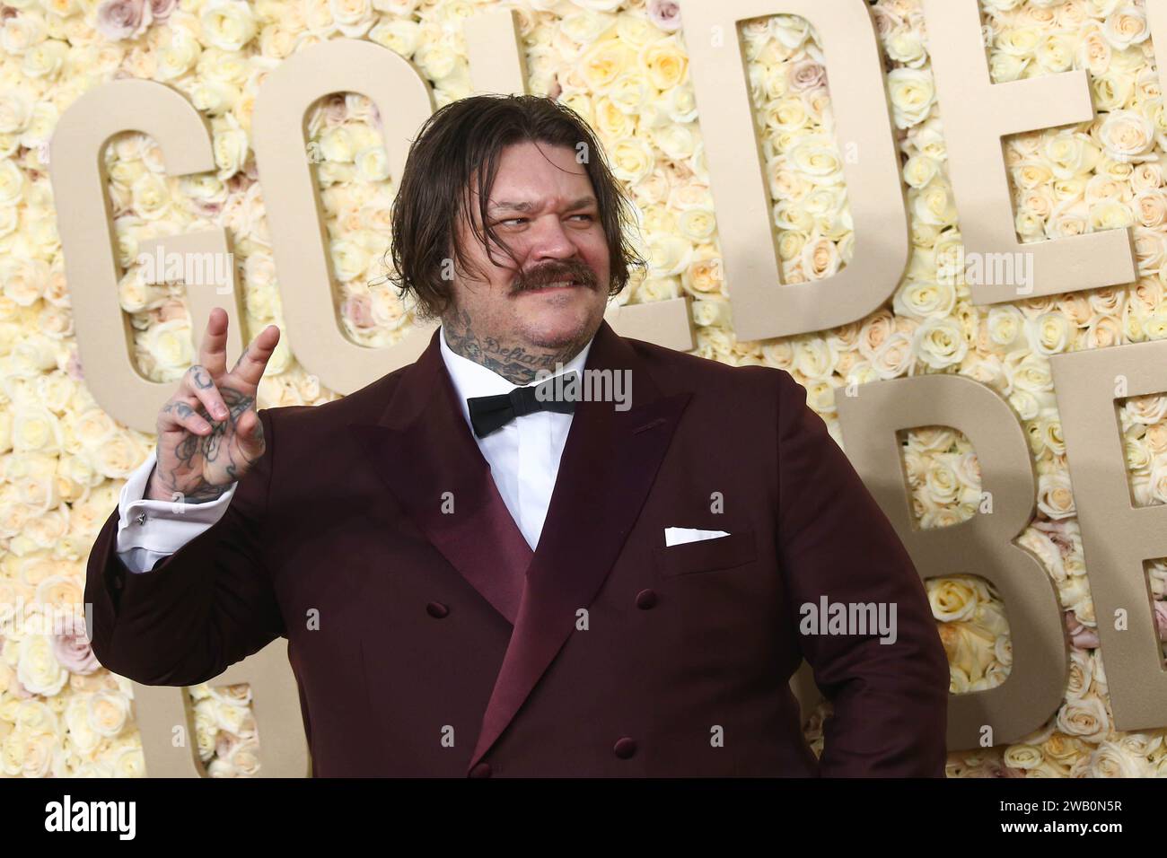 Matty Matheson at the 81st Golden Globe Awards held at the Beverly ...
