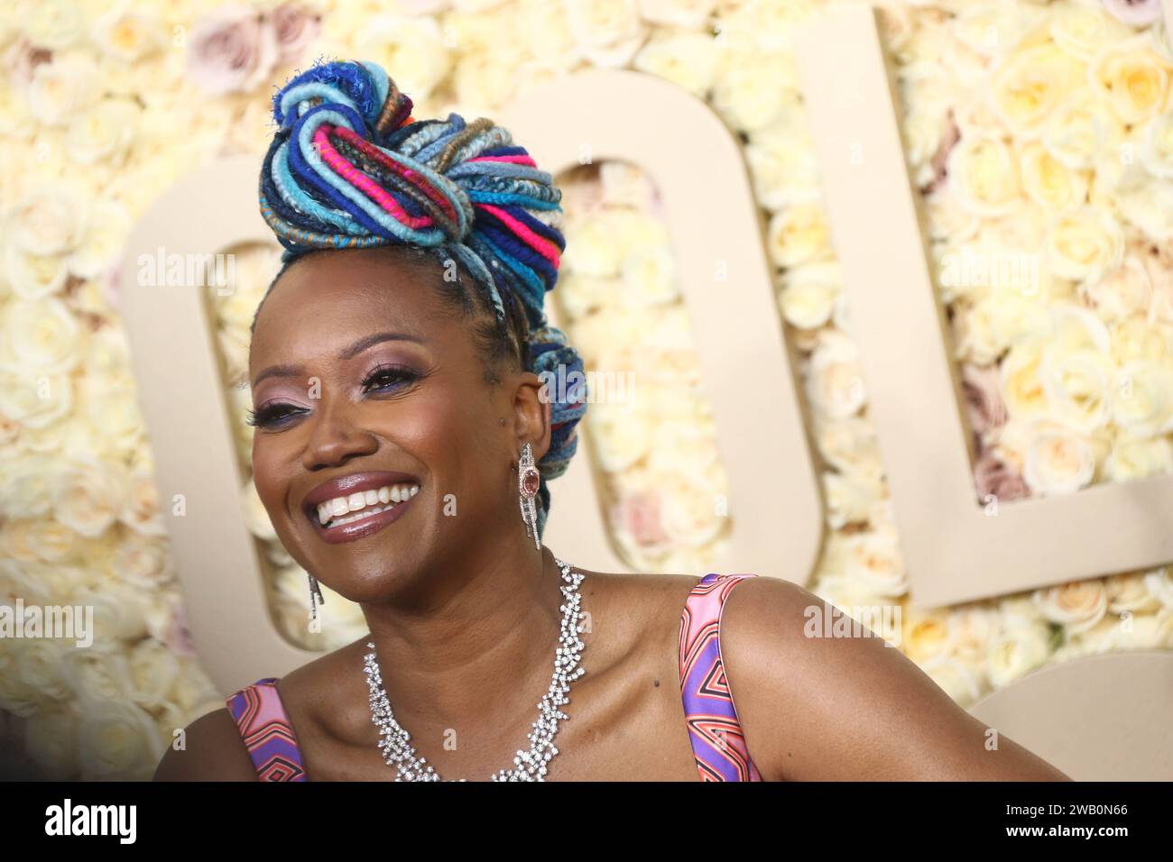 Erika Alexander at the 81st Golden Globe Awards held at the Beverly ...