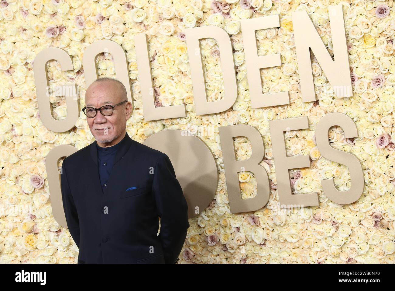 Joe Hisaishi at the 81st Golden Globe Awards held at the Beverly Hilton ...