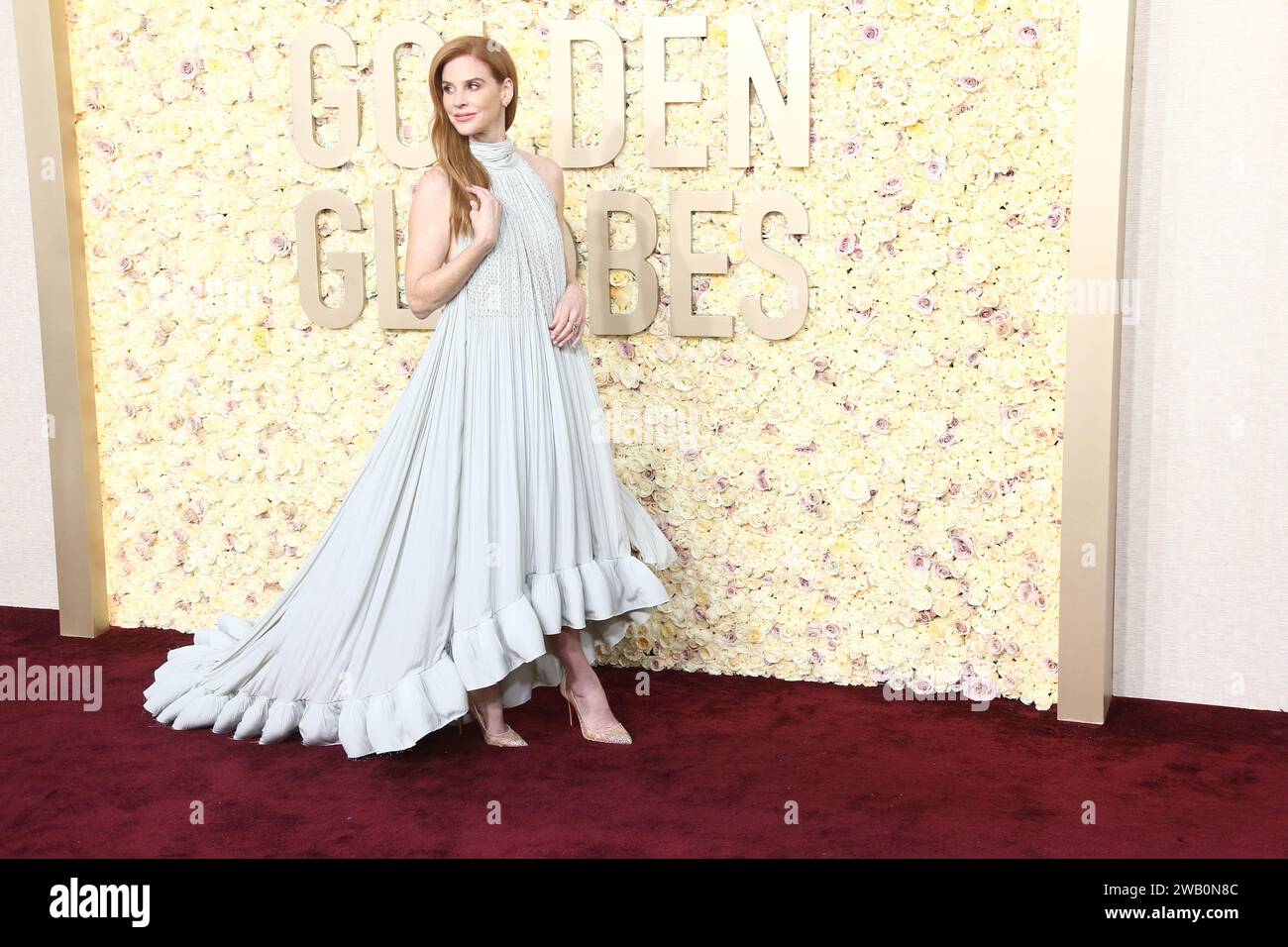 Sarah Rafferty at the 81st Golden Globe Awards held at the Beverly ...