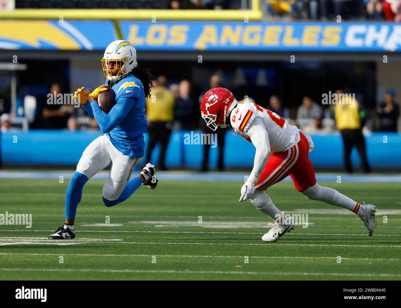 Inglewood, California, USA. 07th Jan, 2024. Los Angeles Chargers wide ...