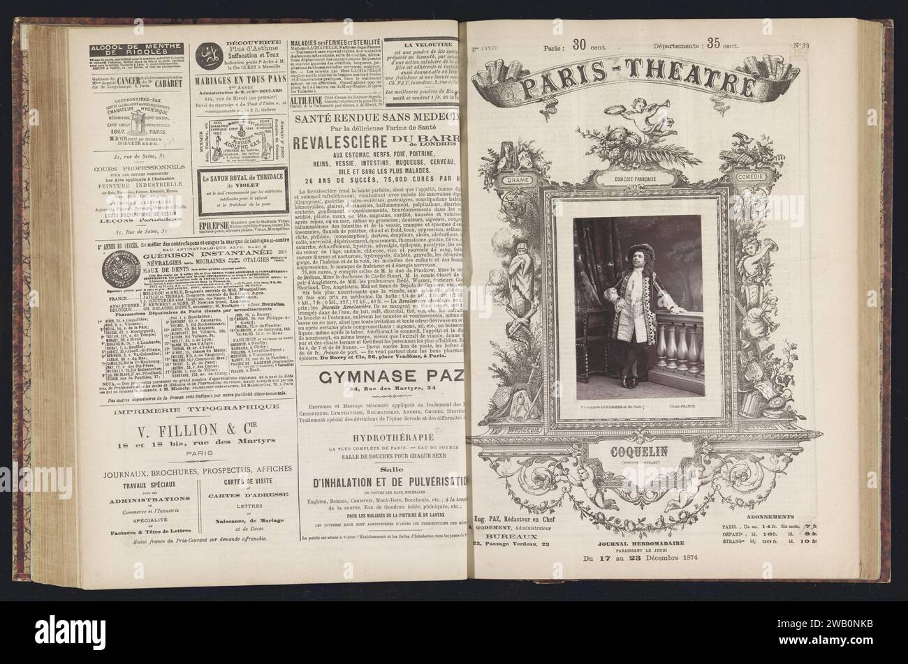 Portret van Benoît-Constant Coquelin, c. 1869 - before 1874 ...