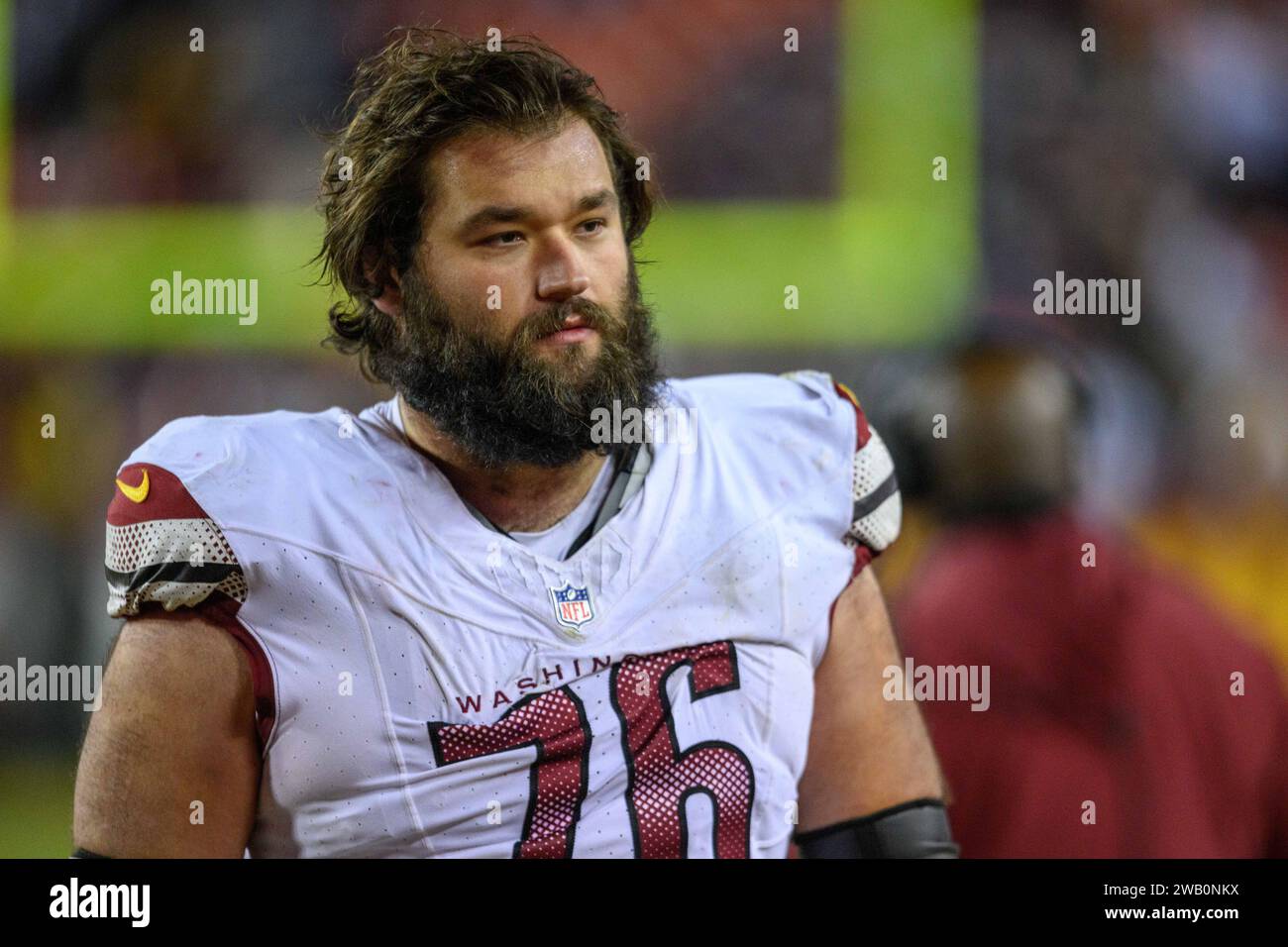 Landover, MD, USA. 07th Jan, 2024. Washington Commanders offensive ...