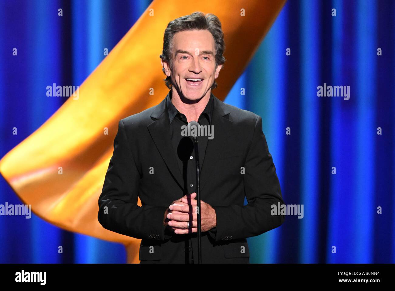 Jeff Probst speaks onstage during night two of the Television Academy's 75th Creative Arts Emmy ...