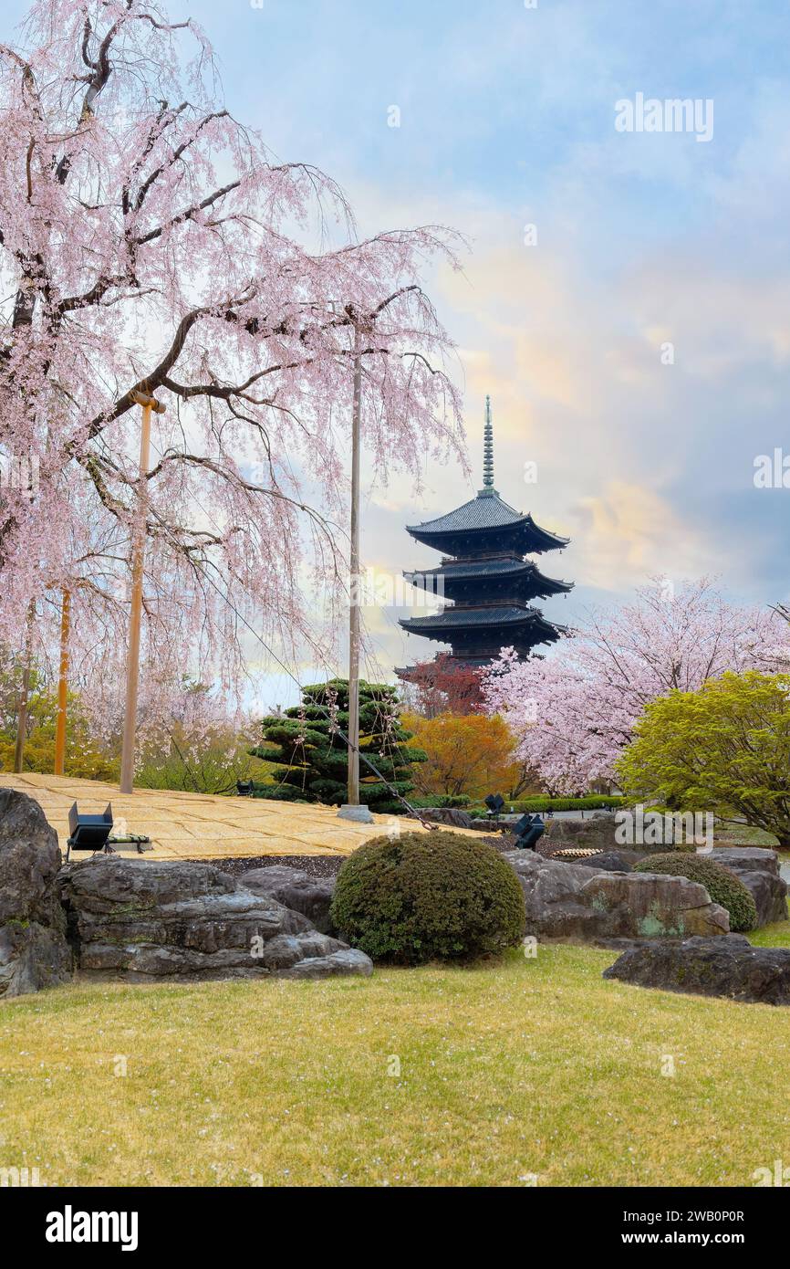 Kyoto, Japan - March 31 2023: Toji Temple founded at the beginning of ...
