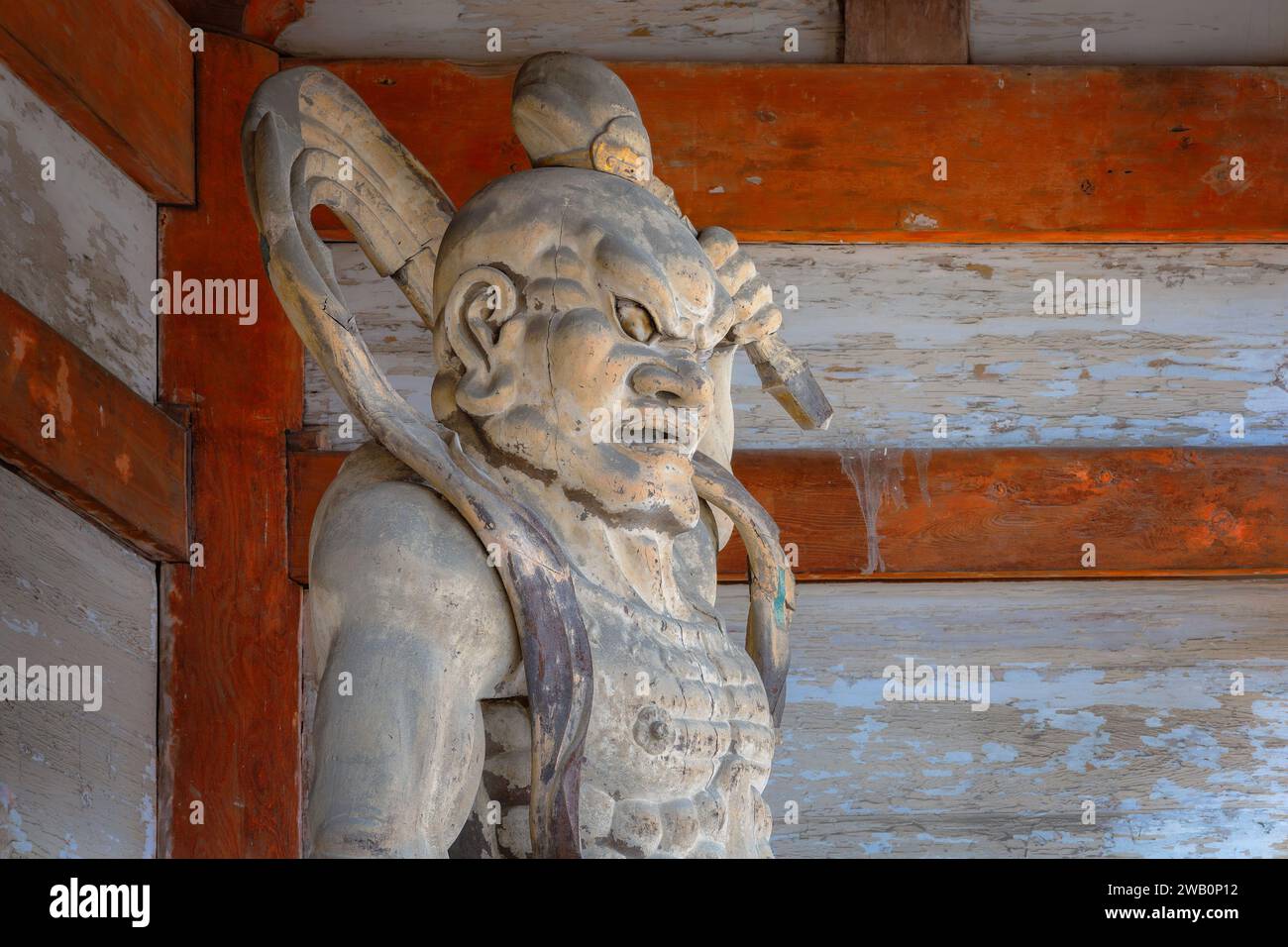 Kyoto, Japan - March 31 2023: Nio, wrathful and muscular guardians of ...