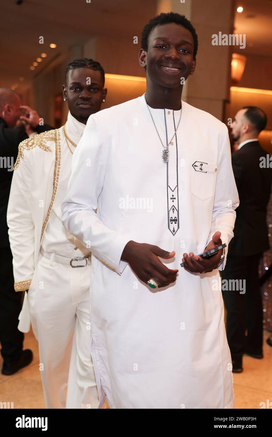 Beverly Hills, United States. 07th Jan, 2024. Moustapha Fall and Seydou ...
