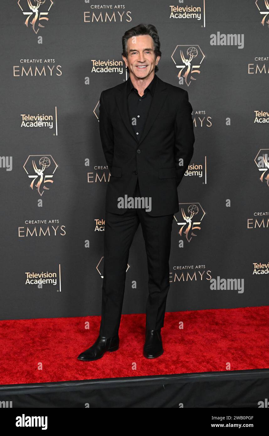 Jeff Probst in the press room during night two of the Television Academy's 75th Creative Arts ...