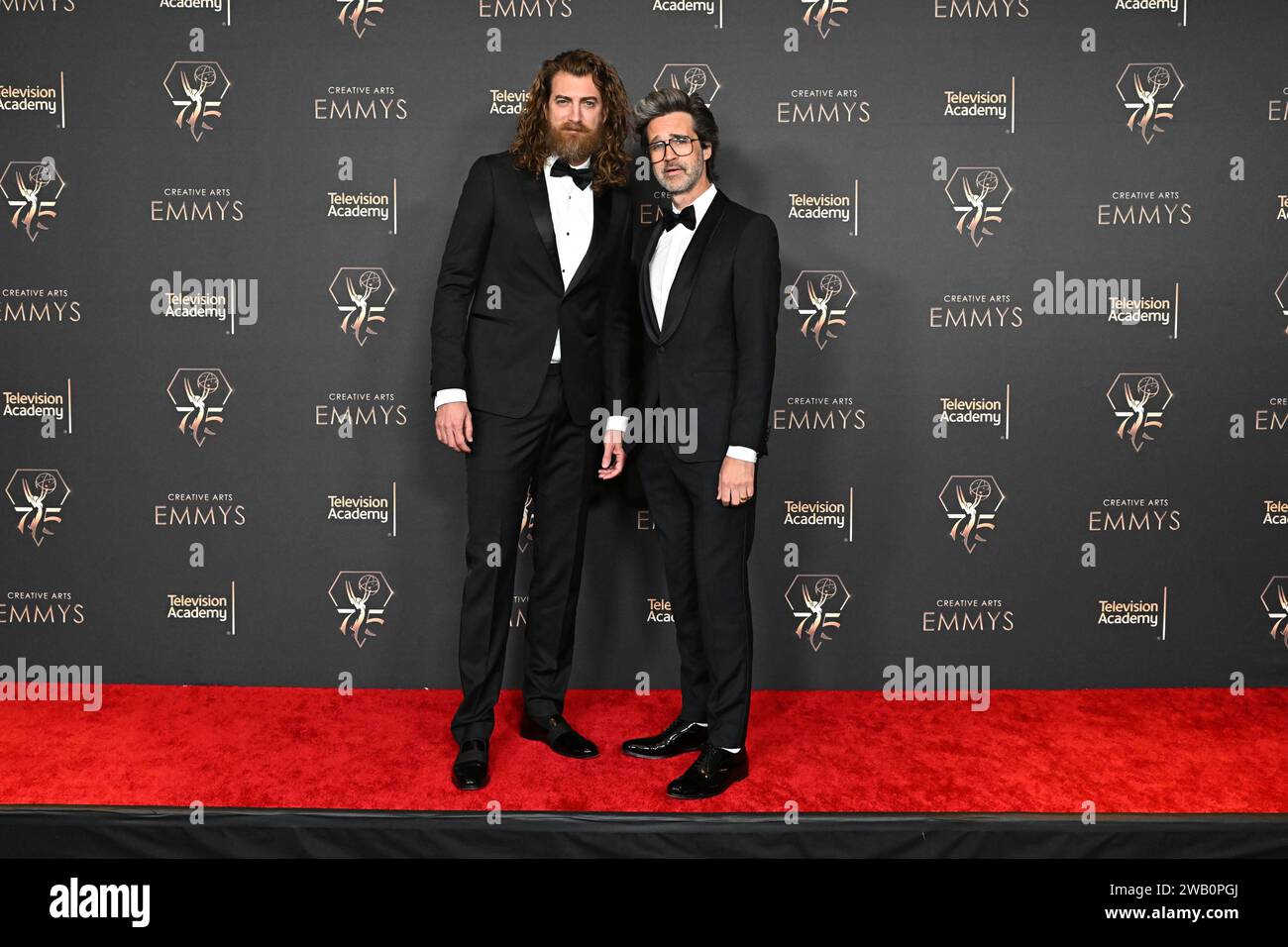Rhett, left, and Link in the press room during night two of the ...