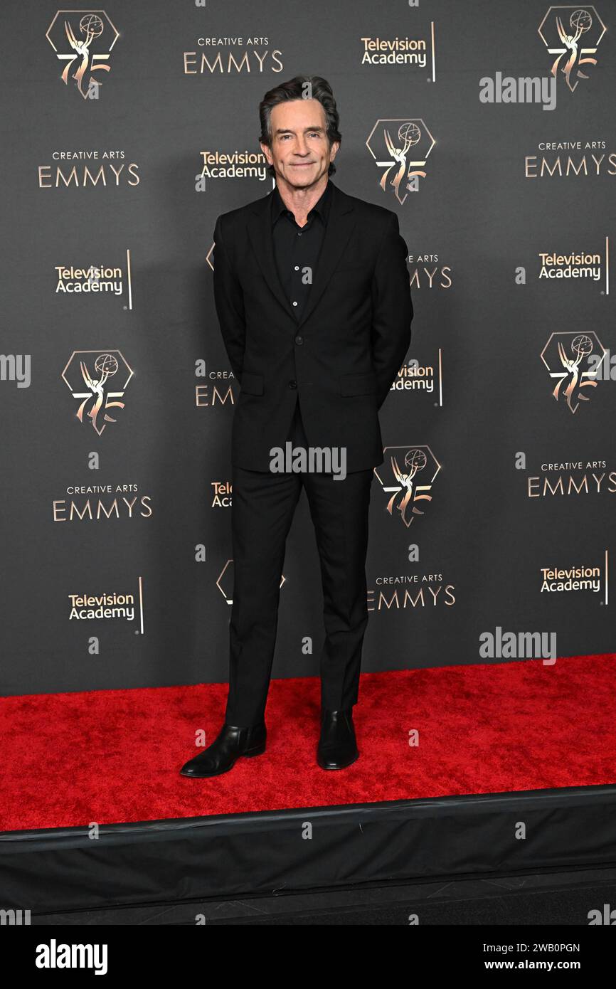 Jeff Probst in the press room during night two of the Television ...