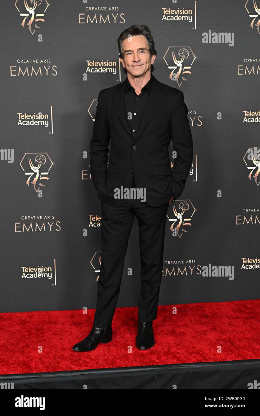 Jeff Probst in the press room during night two of the Television ...