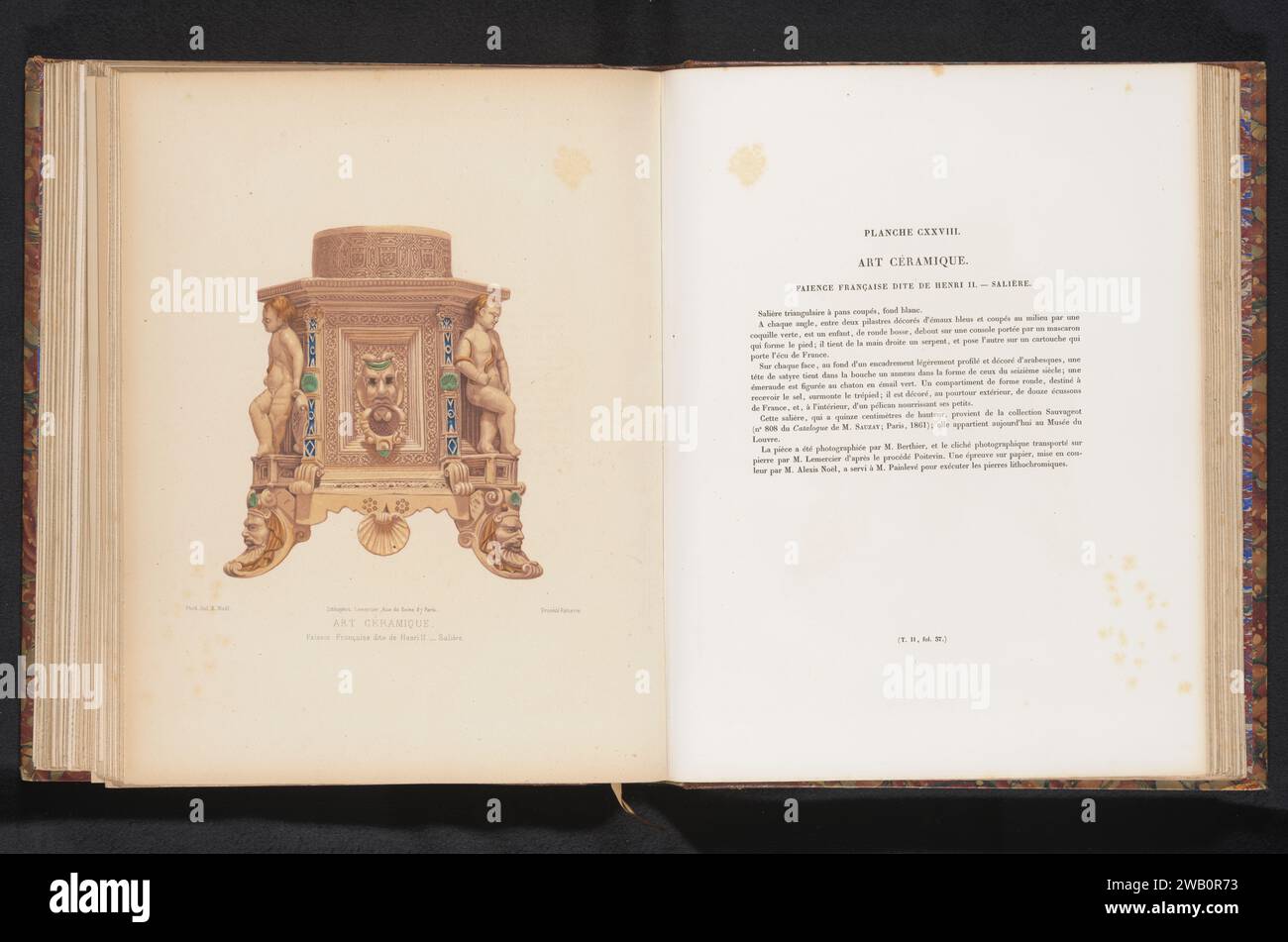 Reproduction of a design of a triangular decorated salt barrel ...