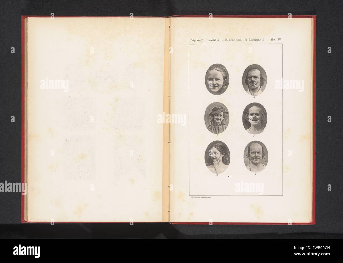 Six portraits of unknown people and children showing joy, anonymous, c ...