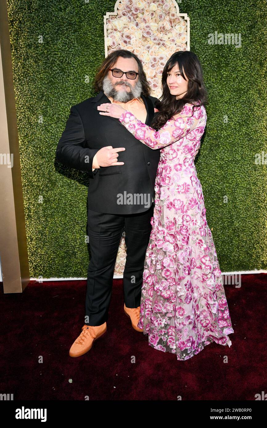 Beverly Hills, United States. 07th Jan, 2024. Jack Black and Tanya ...