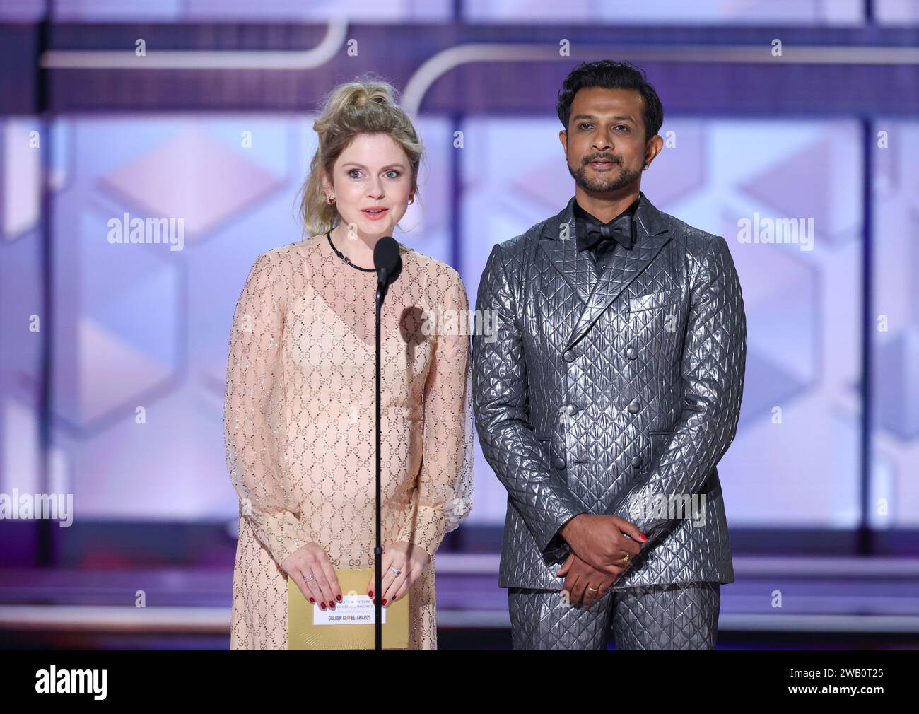 Beverly Hills, United States. 07th Jan, 2024. Rose McIver and Utkarsh ...