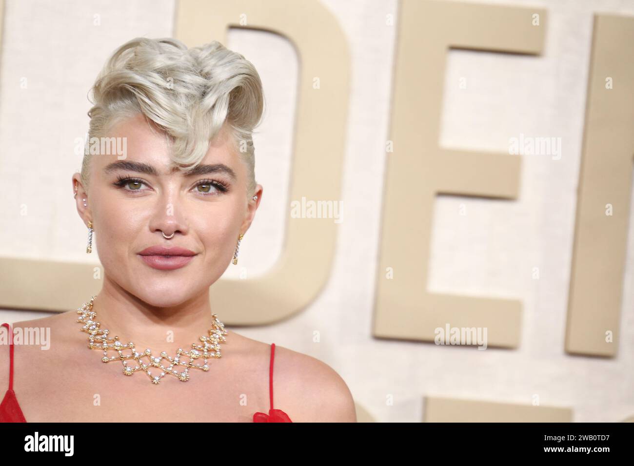 Beverly Hills, United States. 07th Jan, 2024. Florence Pugh at the 81st ...