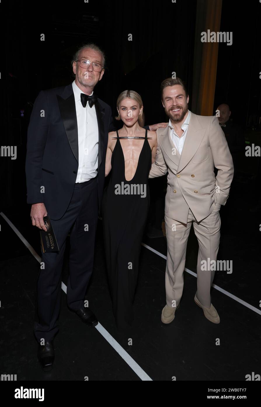 EXCLUSIVE - Hamish Hamilton, left, Julianne Hough and Derek Hough pose ...