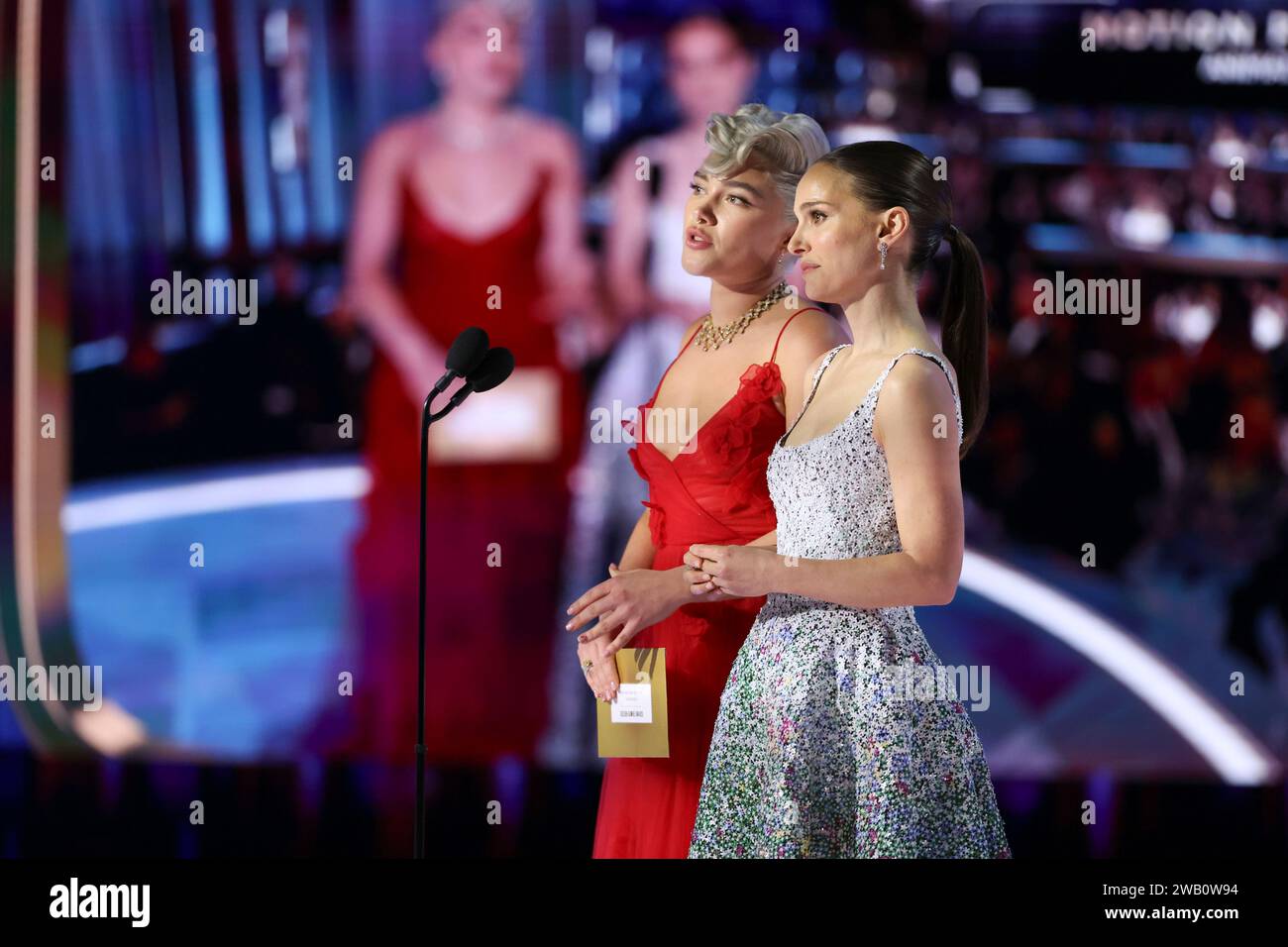 Beverly Hills, United States. 07th Jan, 2024. Florence Pugh and Natalie ...