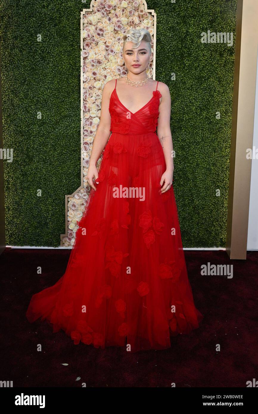 Beverly Hills, United States. 07th Jan, 2024. Florence Pugh at the 81st ...