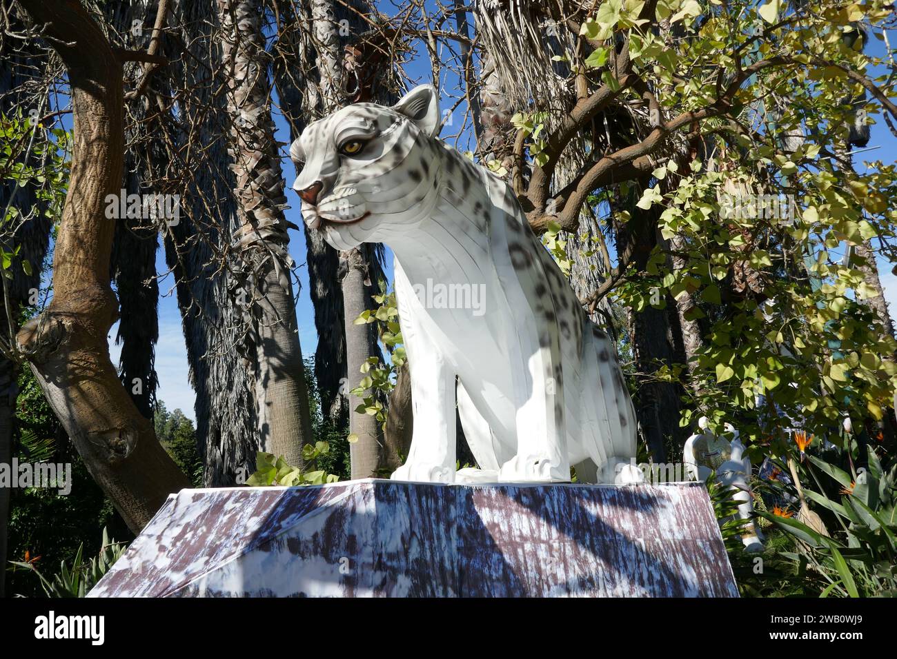 Los Angeles, California, USA 2nd January 2024 Zoo Lights Aglow Snow ...