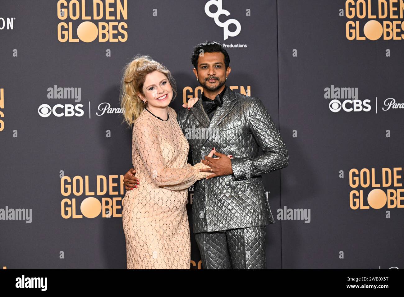Beverly Hills, United States. 07th Jan, 2024. Rose McIver and Utkarsh ...