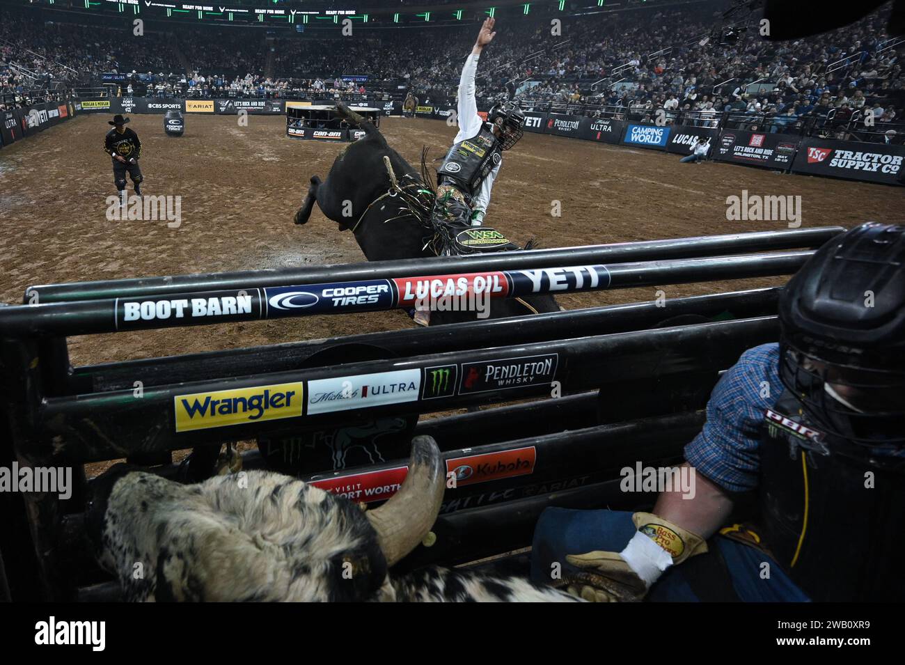 New York, USA. 07th Jan, 2024. Professional bull rider Dalton Kasel ...