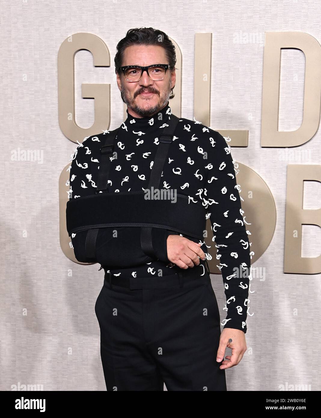 Beverly Hills, USA. 07th Jan, 2024. Pedro Pascal arriving at the 81st ...