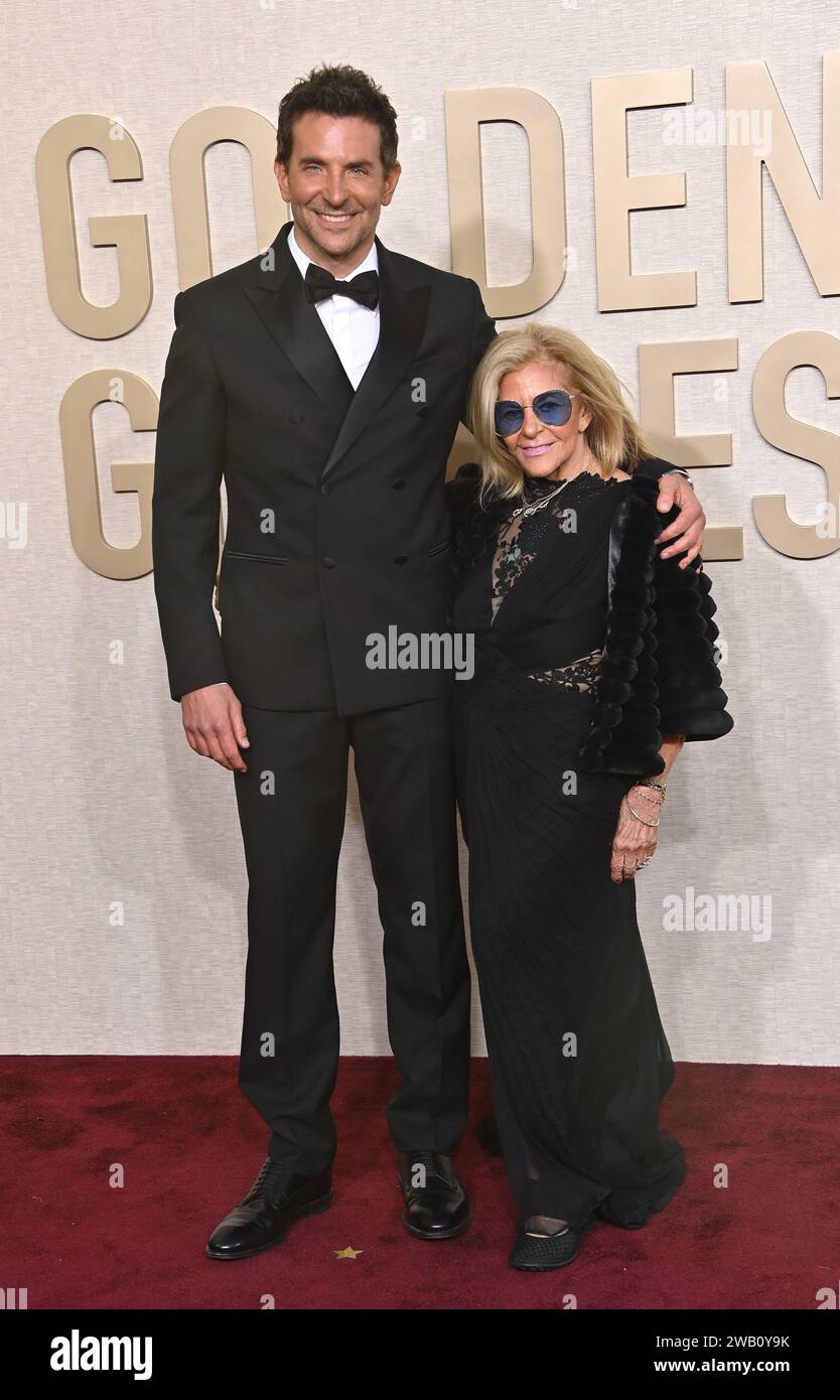 Beverly Hills, USA. 07th Jan, 2024. Bradley Cooper and Gloria Campano ...