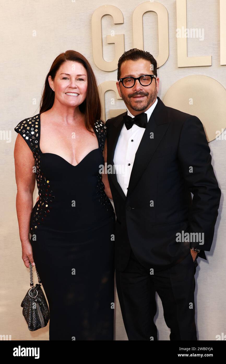 Beverly Hills, United States. 07th Jan, 2024. Michele Glasser and David ...
