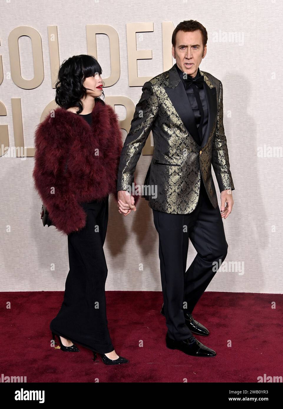 Beverly Hills, USA. 07th Jan, 2024. Nicolas Cage and Riko Shibata ...