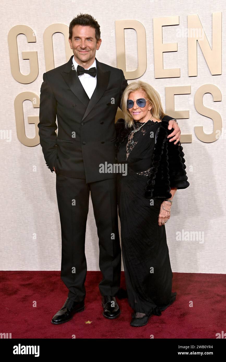 Beverly Hills, USA. 07th Jan, 2024. Bradley Cooper and Gloria Campano ...