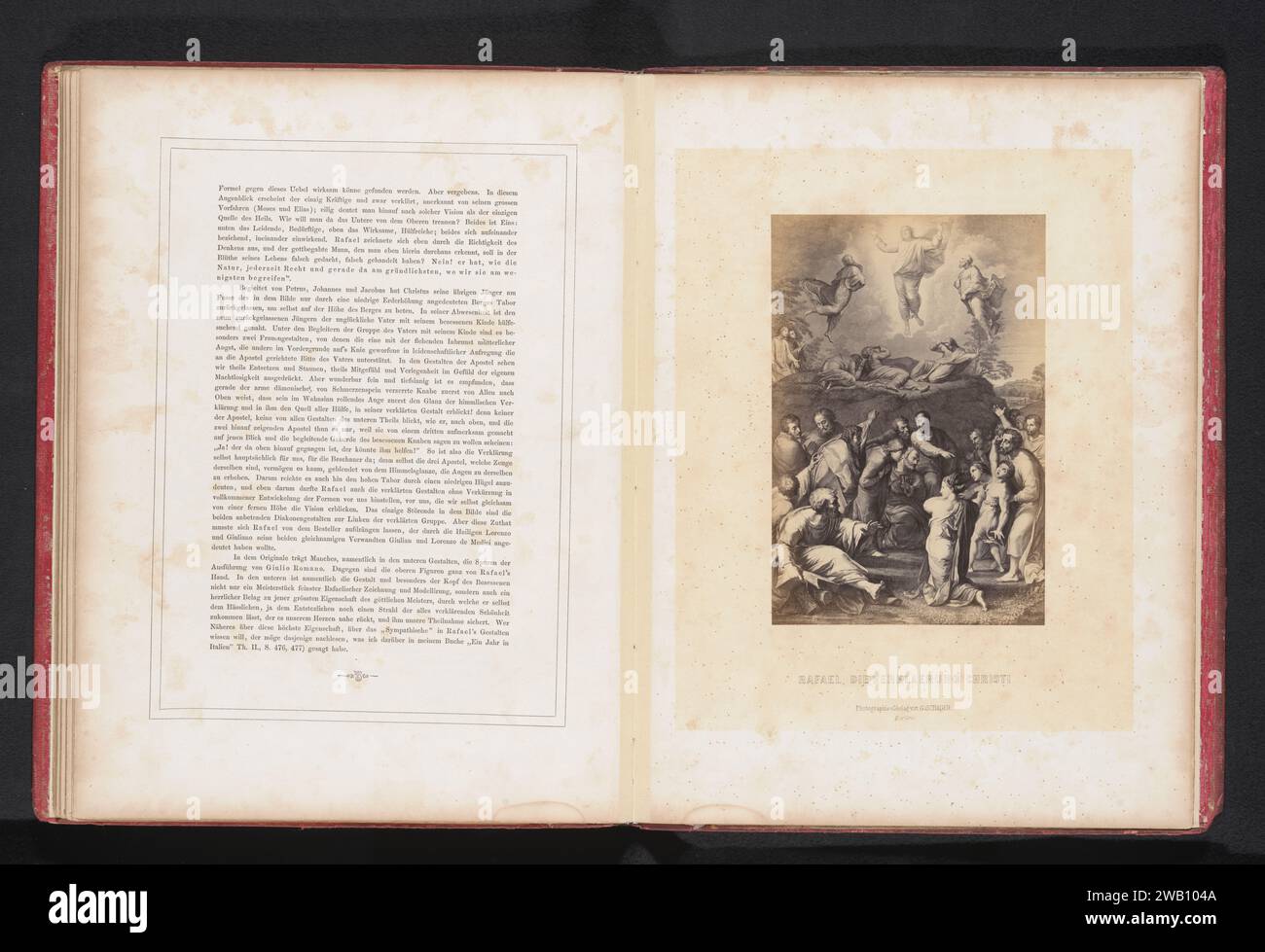 Photo production from a print to the transfiguration by Rafaël, Gustav ...