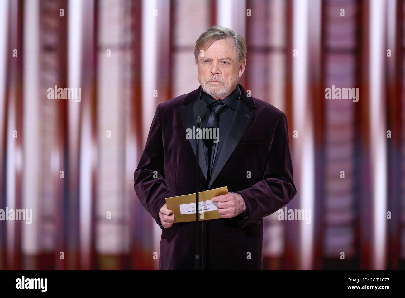 Beverly Hills, United States. 07th Jan, 2024. Mark Hamill speaks ...